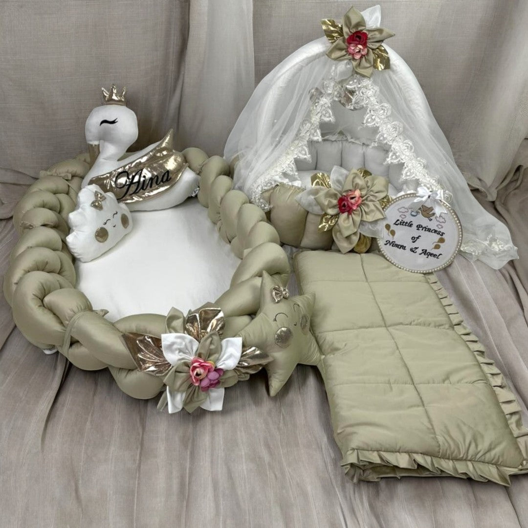 Baby Snuggle Bed – Beige – GULTAAZ